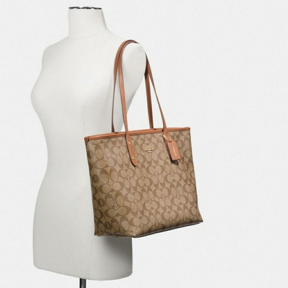Coach | Bags | Authentic Signature Coach Tote Large | Poshmark